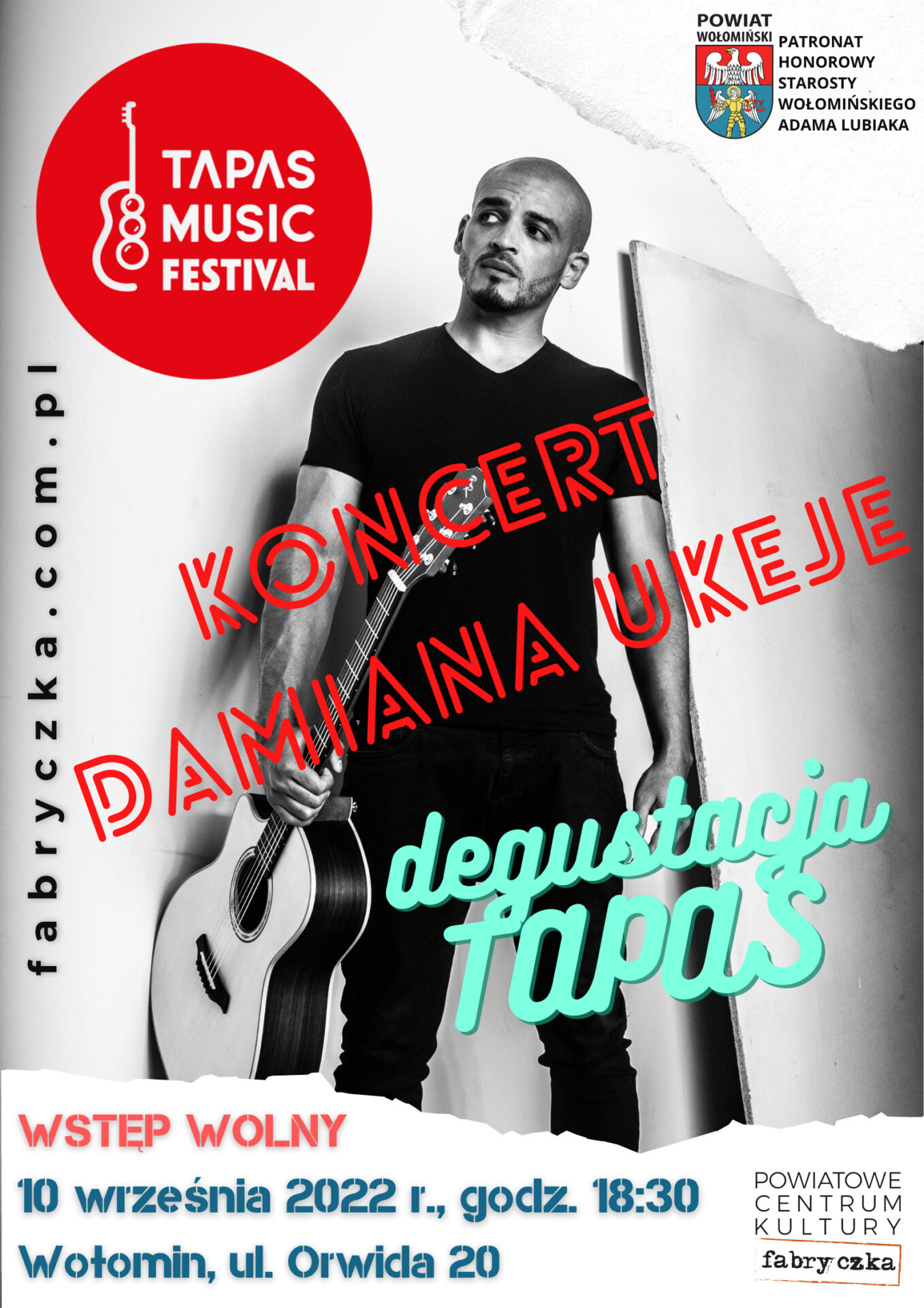 TAPAS MUSIC FESTIVAL W FABRYCZCZE 3 WRZEŚNIA O GODZINIE 18:30 - Fabryczka